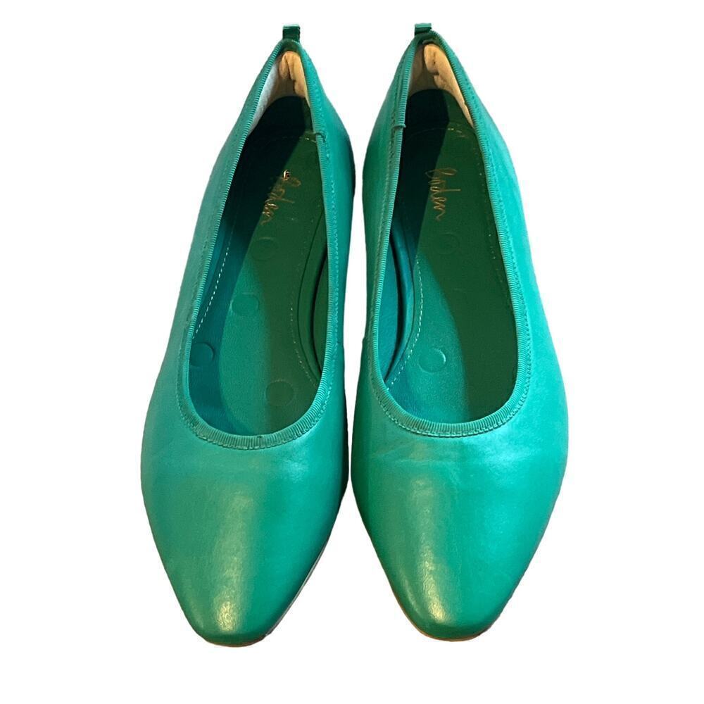 Boden Almond Toe Ballerina Flats Kelly Green Eu39 - Gem